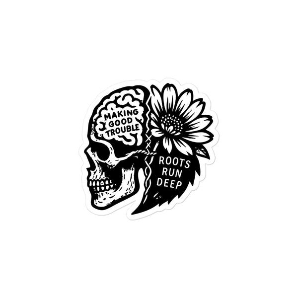 'Human First' Sticker – Grunge Luxe